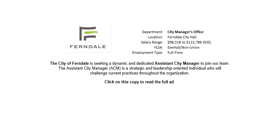 Help Wanted: Assistant City Manager - The Michigan Chronicle